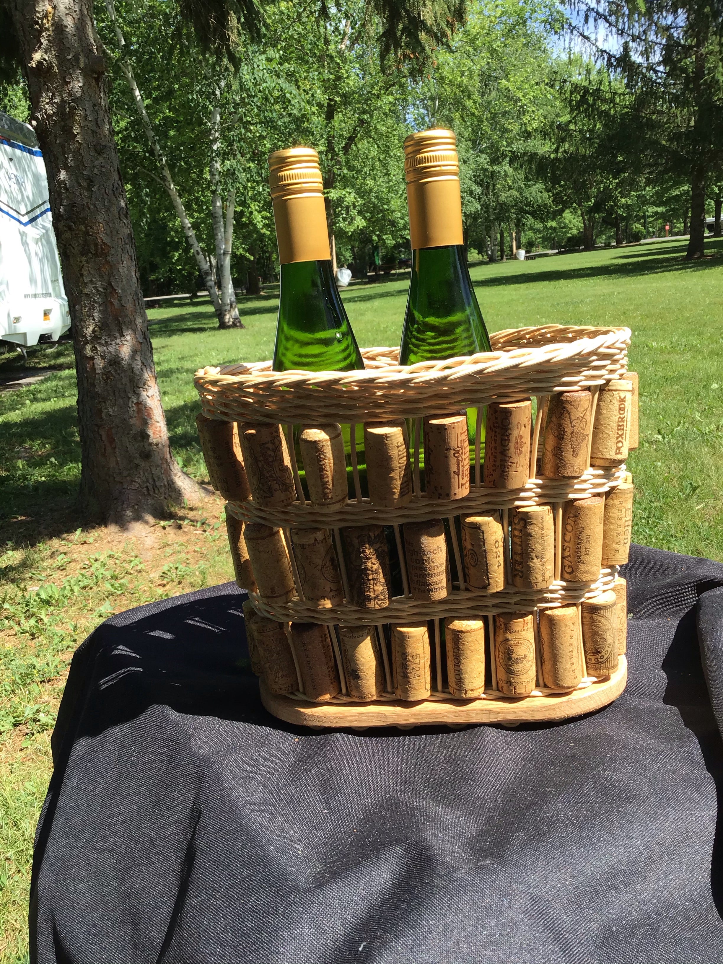 Wine Cork Basket – Basket-case Ann